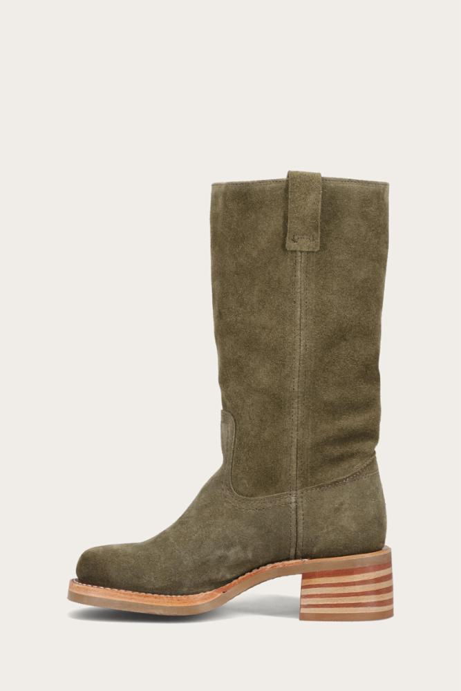 Frye Women CAMPUS 12R OLIVE/SUEDE – Frye Canada